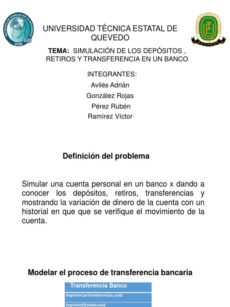 Deber # 2 Simulacion de Un Cuenta Bancaria | PDF