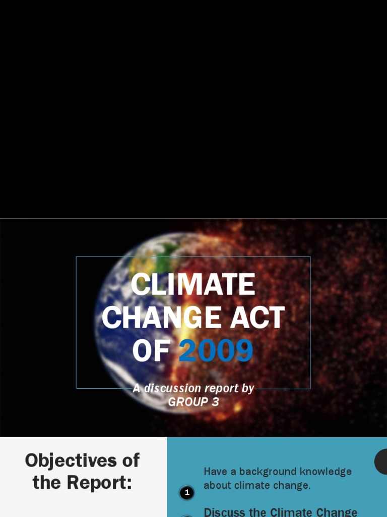 Climate Change Act of 2009 | PDF | Climate Change | Rain