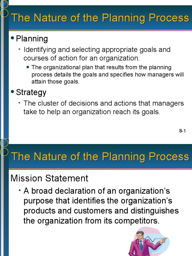 The Nature of The Planning Process | PDF | Strategic Management | Goal