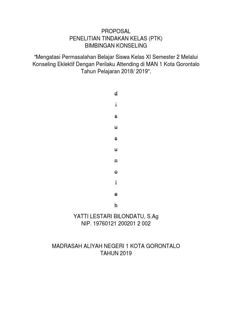 Proposal PTK BK | PDF