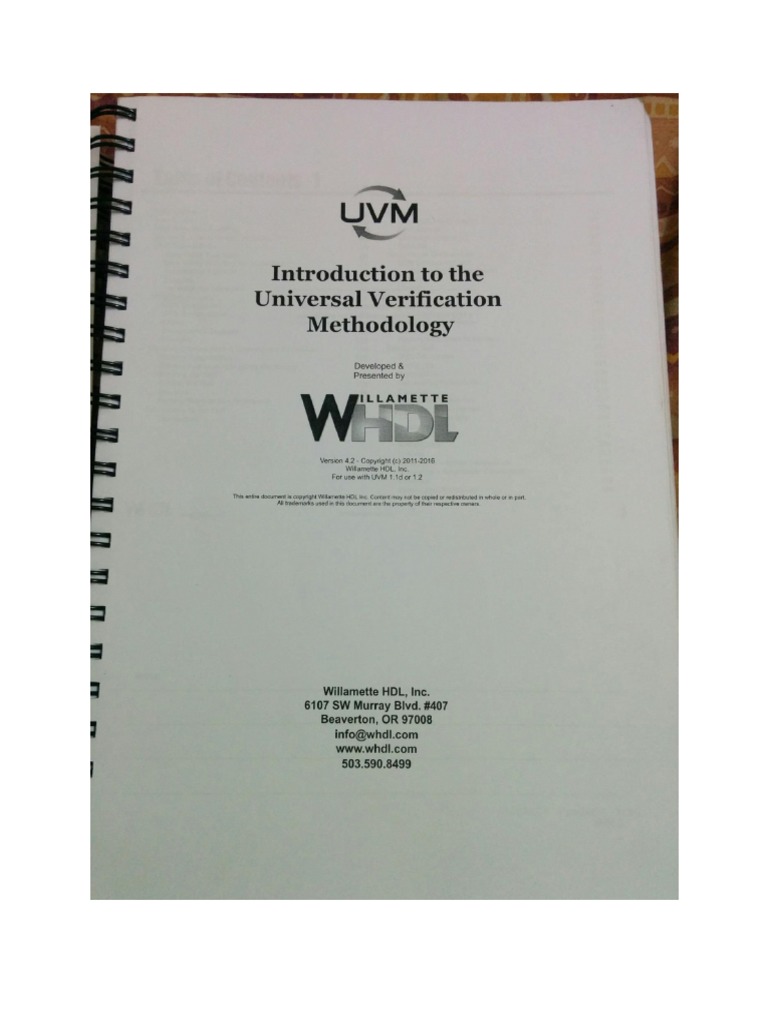 WHDL Introduction To UVM | PDF