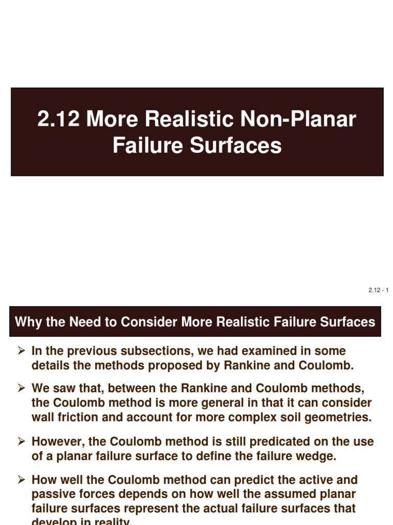 2.12 More Realistic Non-Planar Failure Surfaces | PDF | Plane (Geometry ...