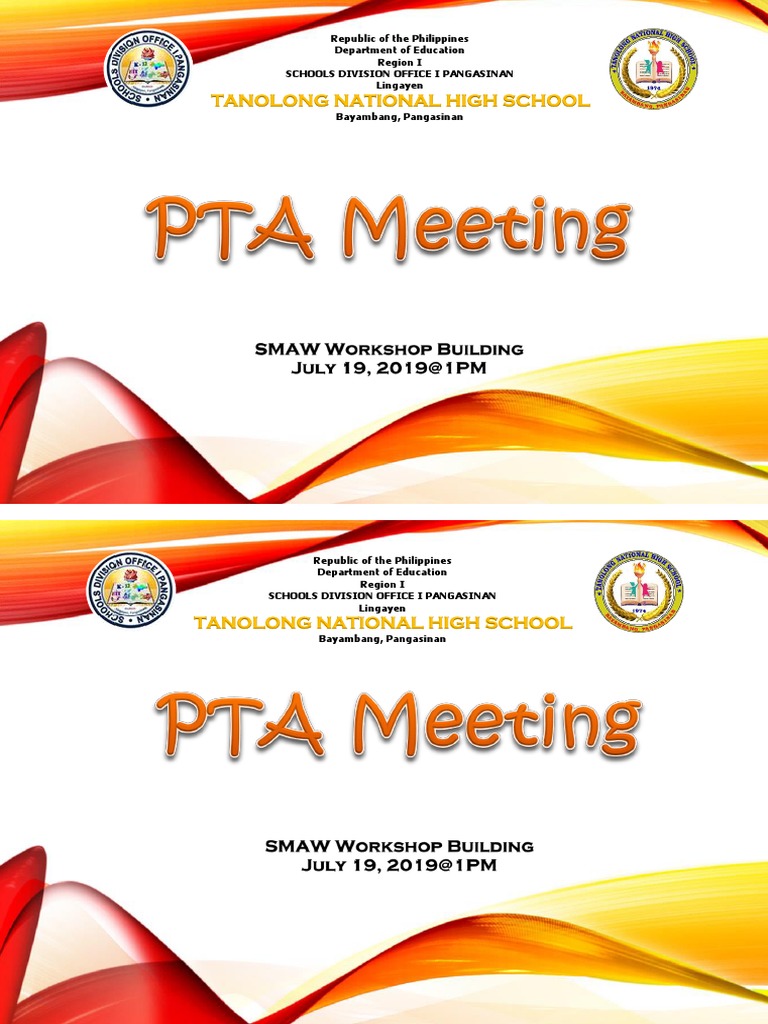 Parents' Meeting Program | PDF