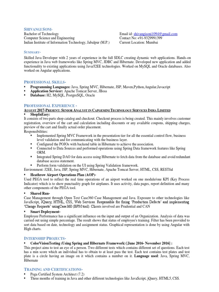 Shivangi Soni Updated | PDF | Spring Framework | Model–View–Controller