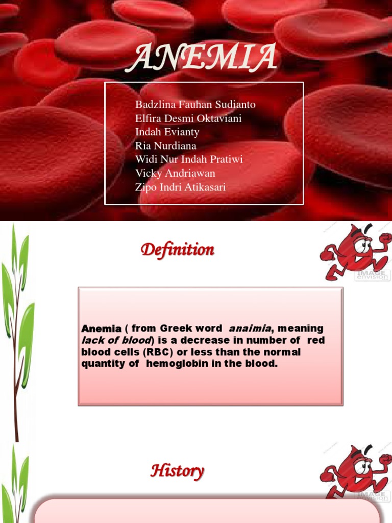 Anemia Presentation | PDF | Anemia | Blood