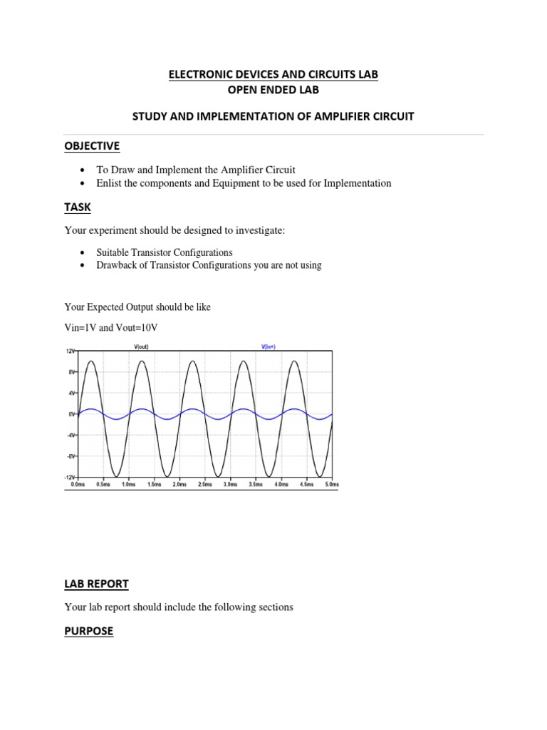 Open Ended Lab | PDF