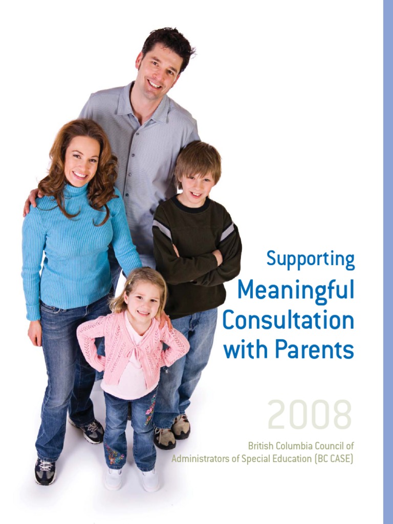 Meaningful Consultation With Parents: Supporting | PDF | Individualized ...