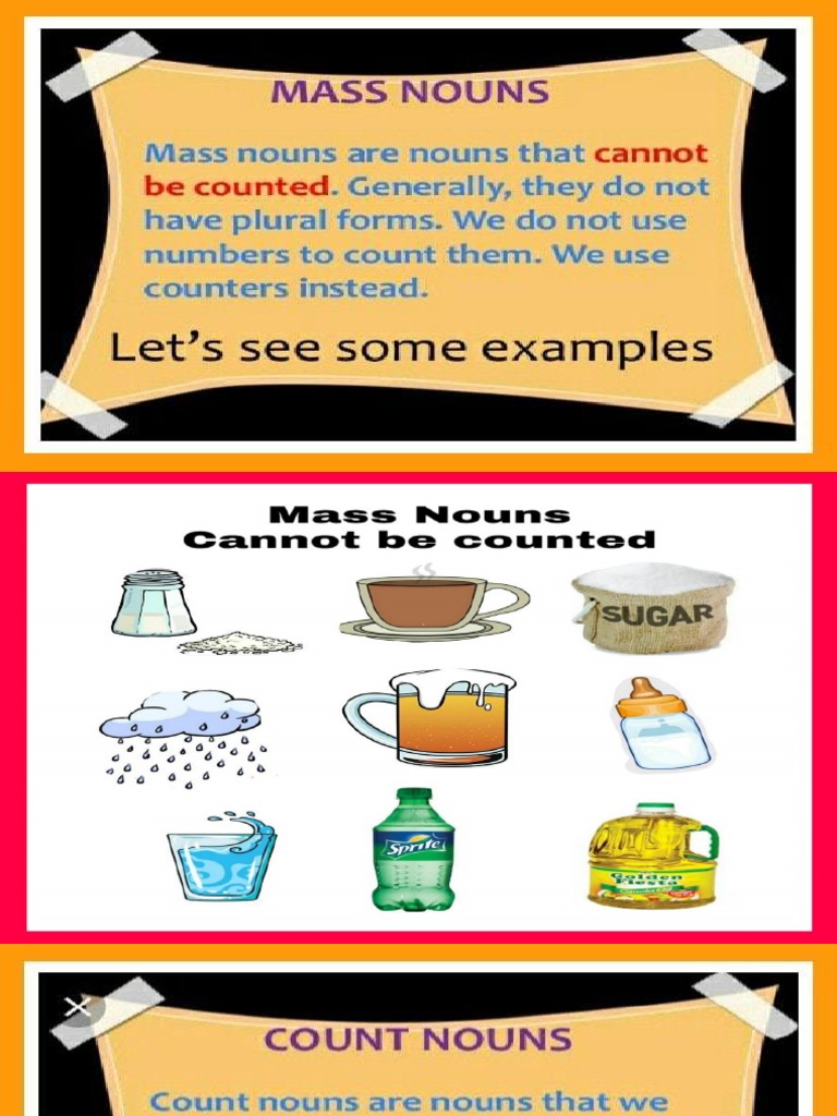 English Mass - Count Nouns | PDF