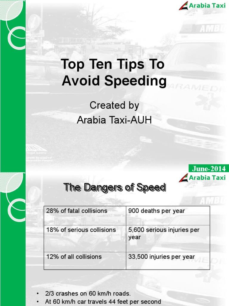 Ten Effective Tips for Maintaining the Speed Limit and Avoiding the ...