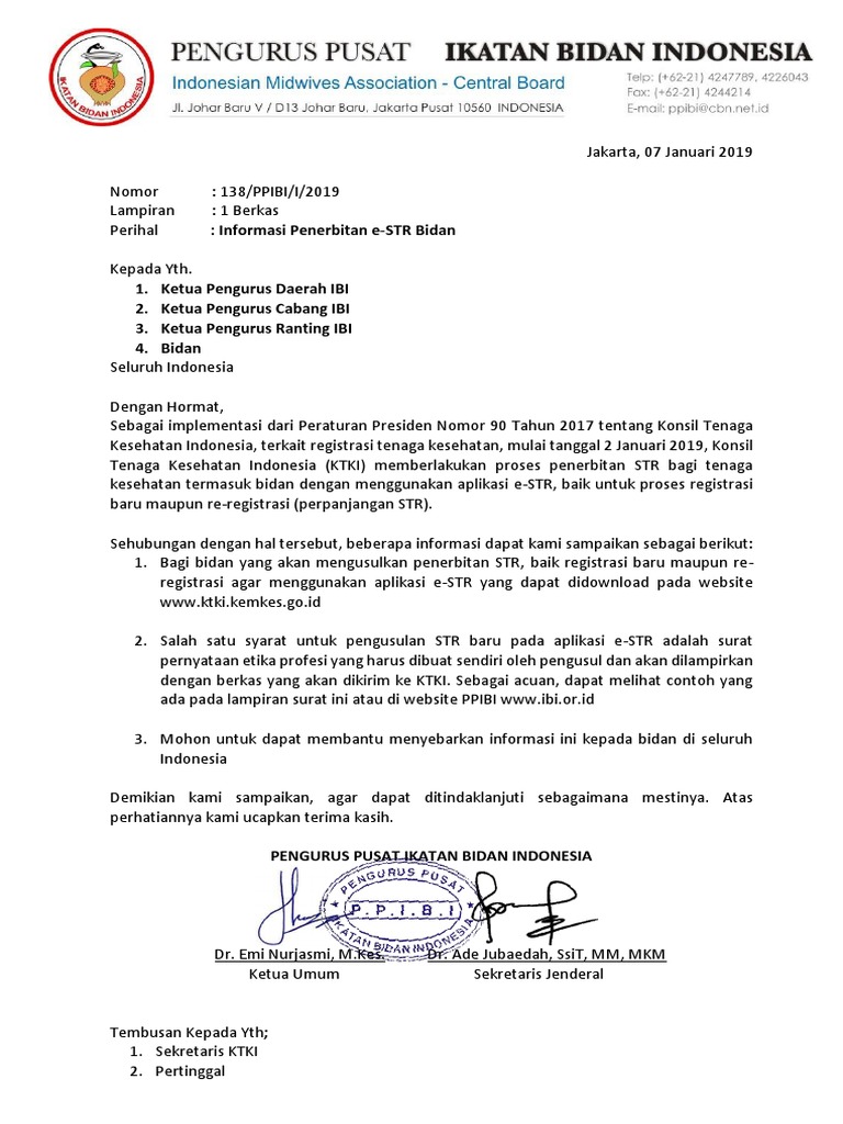 Proses Penerbitan e-STR Bidan 2019 | PDF