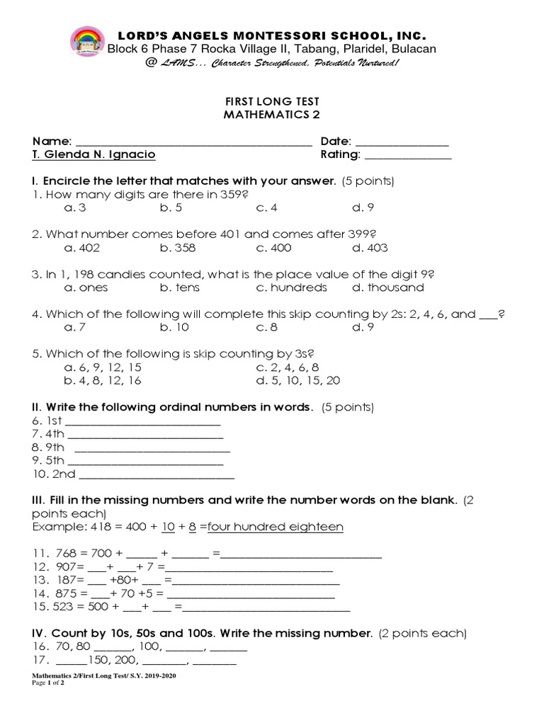 Math 2 | PDF | Notation | Teaching Mathematics