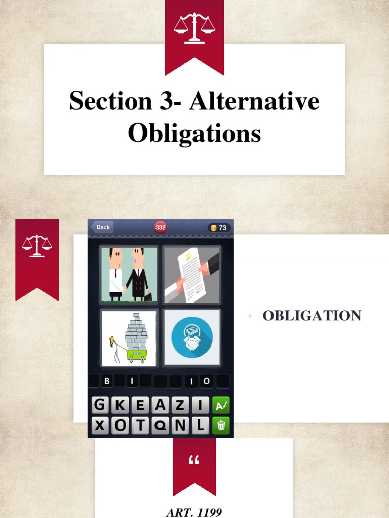 Understanding Alternative Obligations | PDF | Indemnity | Social ...