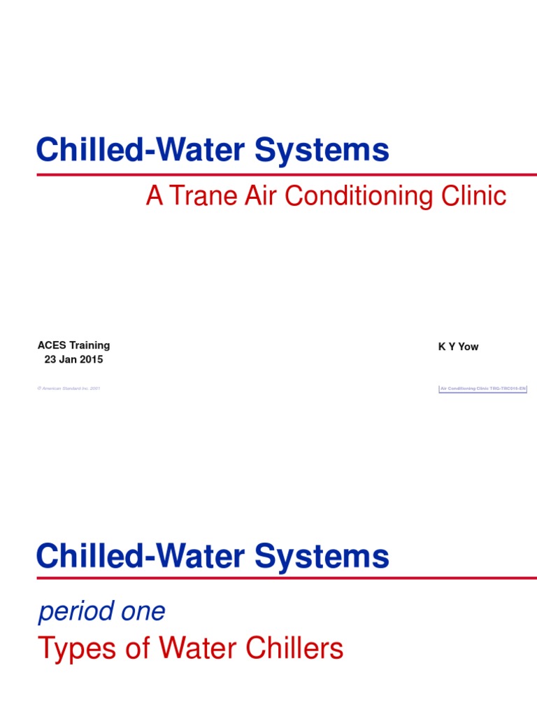 Chilled Water Systems Manual by Trane | PDF | Air Conditioning | Heat ...