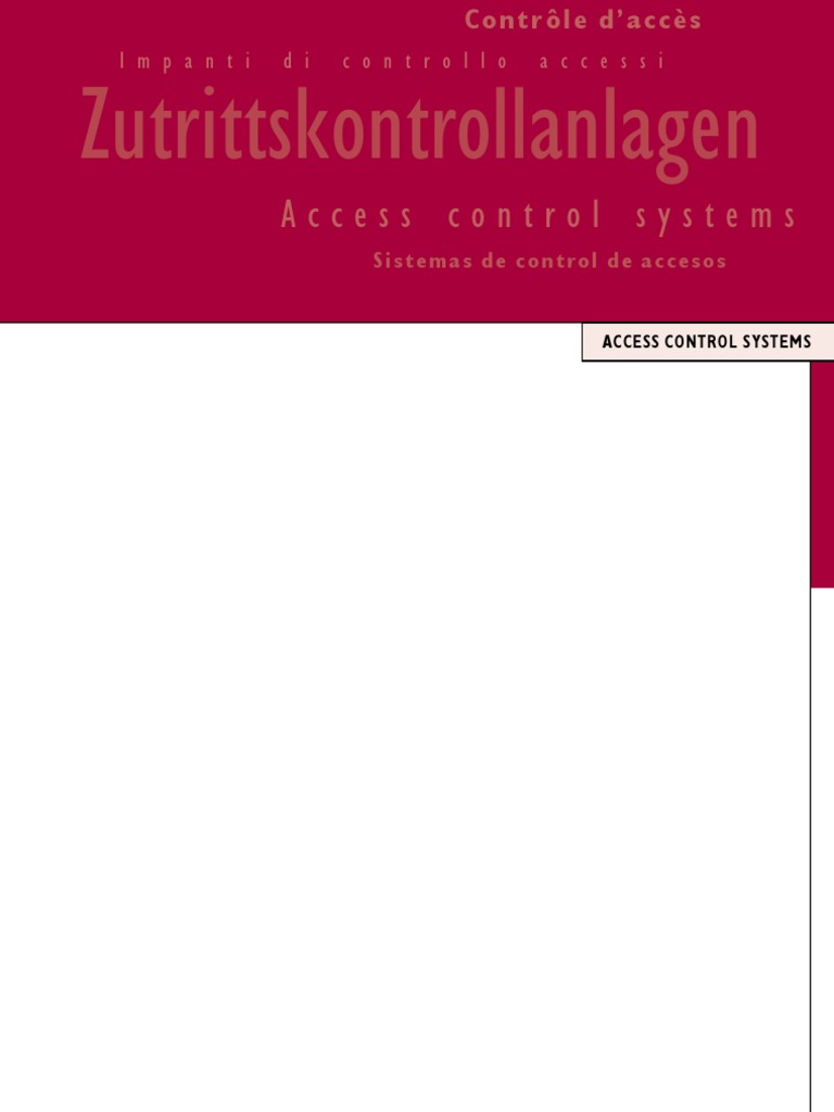 Access Control Catalogue | PDF | Access Control | Switch