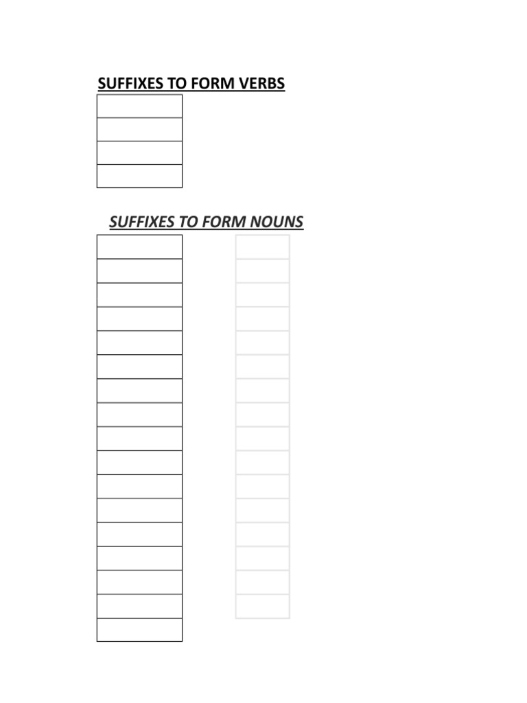 Ate - en - Ify - Ise/-Ize: Suffixes To Form Verbs | PDF