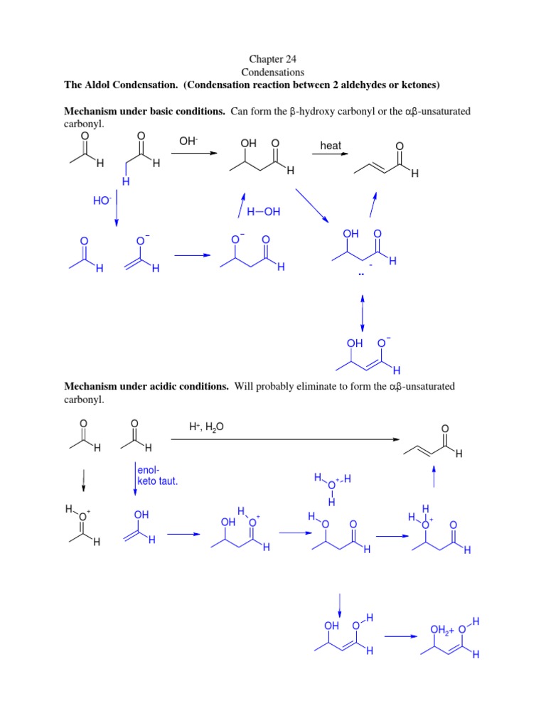 Organic Chemistry Reactions Pdf Ketone Aldehyde