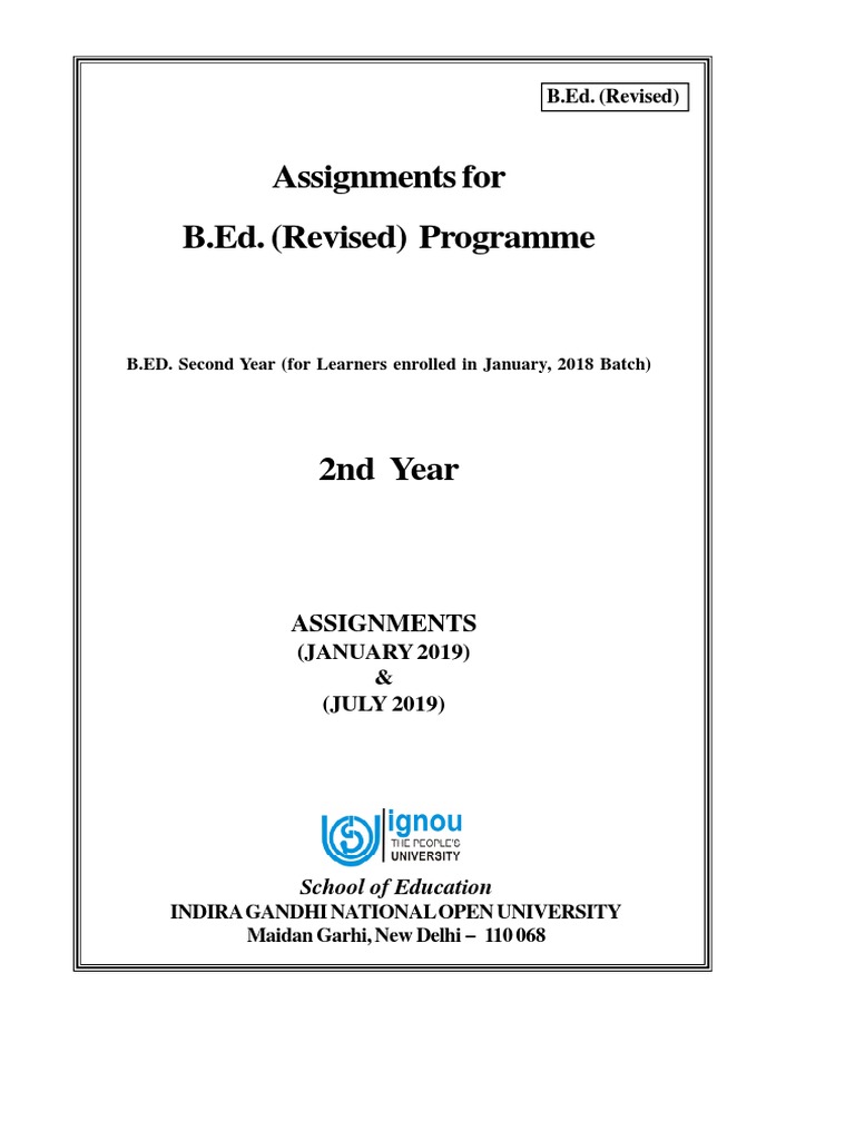 B.ed. Assignment 2nd Yr | PDF | Educational Technology | Educational ...