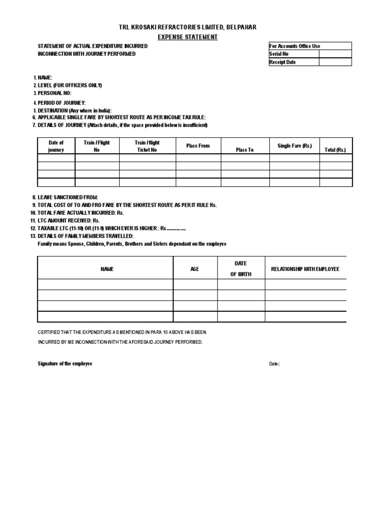 LTC Exemption Form | PDF
