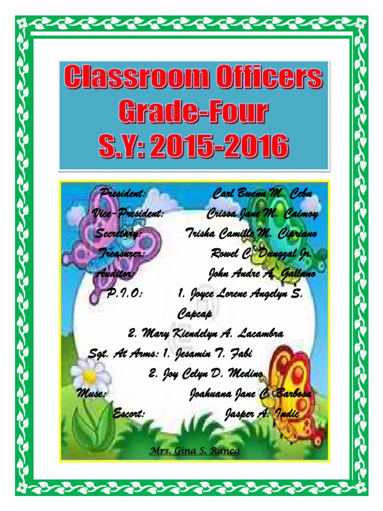 Classrom Officer | PDF