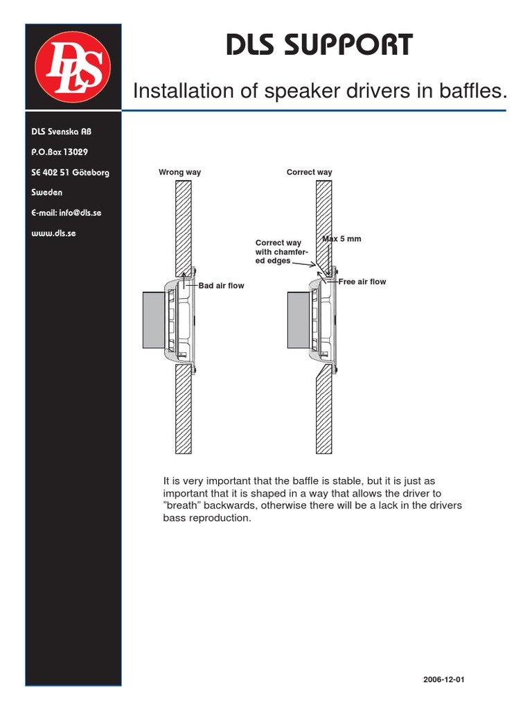 Baffle Installation | PDF | Audio Engineering