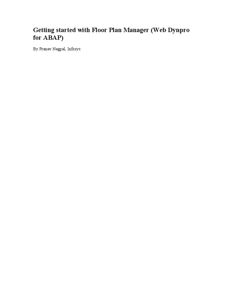 Tting Started With Floor Plan Manager | PDF | Button (Computing ...
