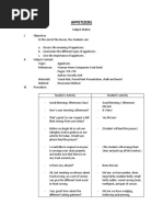 Detailed Lesson - CANAPE | PDF | Hors D'oeuvre | Lesson Plan