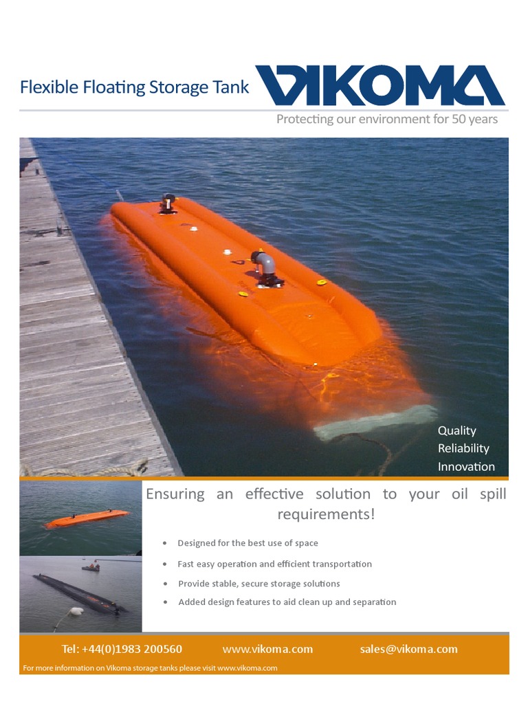 Flexible Floating Storage Tank | PDF | Buoyancy | Manufactured Goods