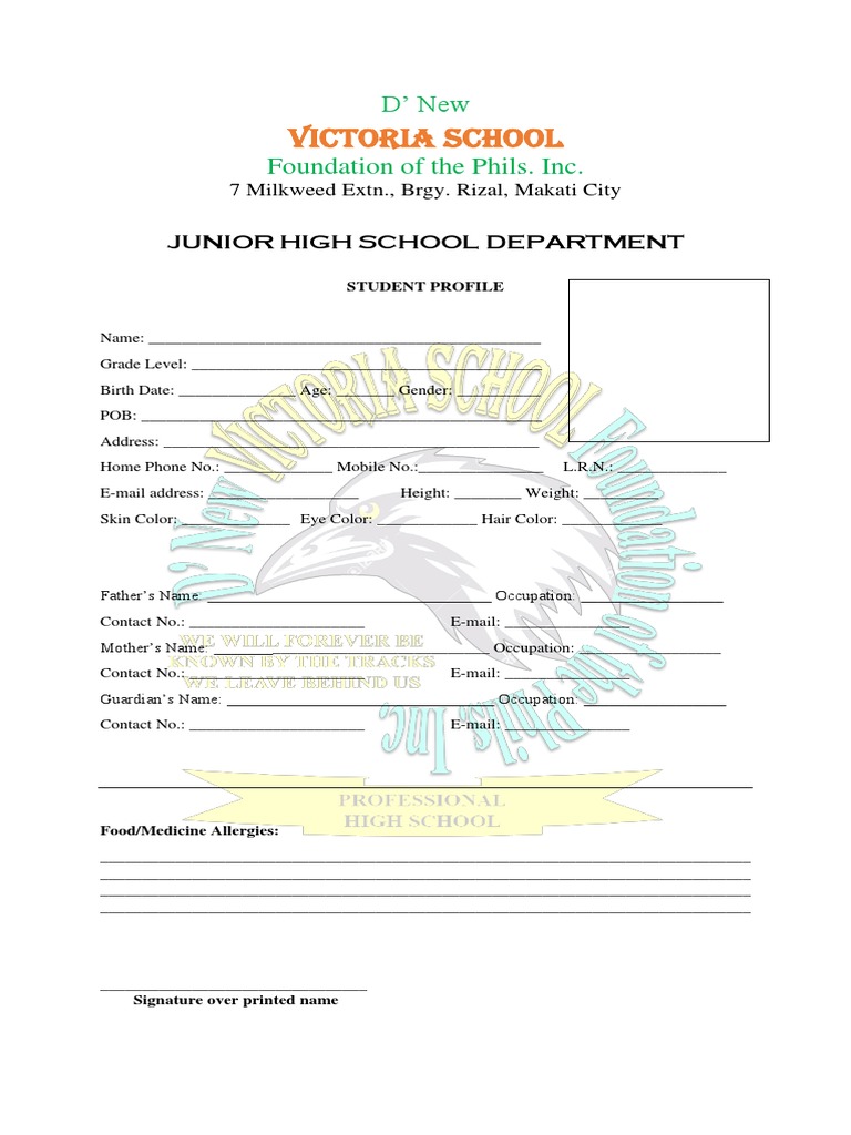 JHS Student Profile | PDF