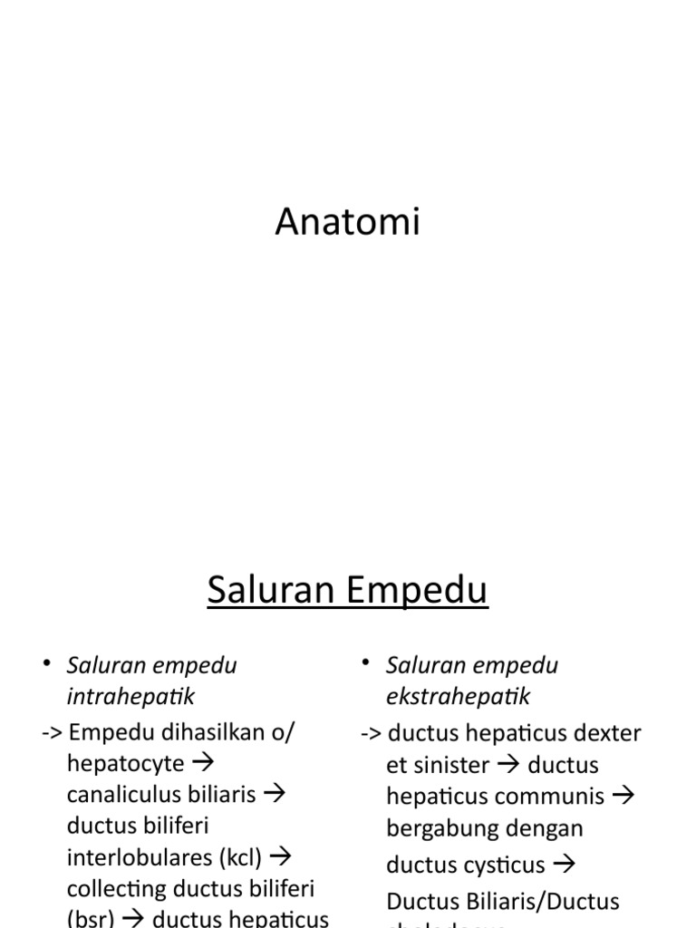 Anatomi Chole | PDF