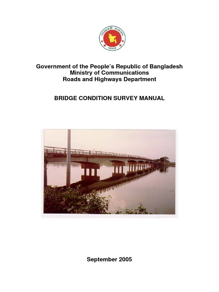 Bridge Condition Survey Manual | PDF | Road | Bridge