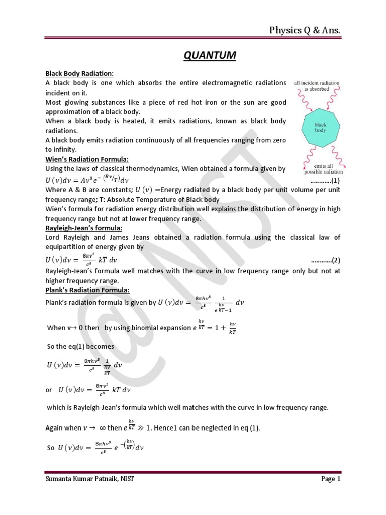 11 Quantum | PDF | Photoelectric Effect | Quantum Tunnelling