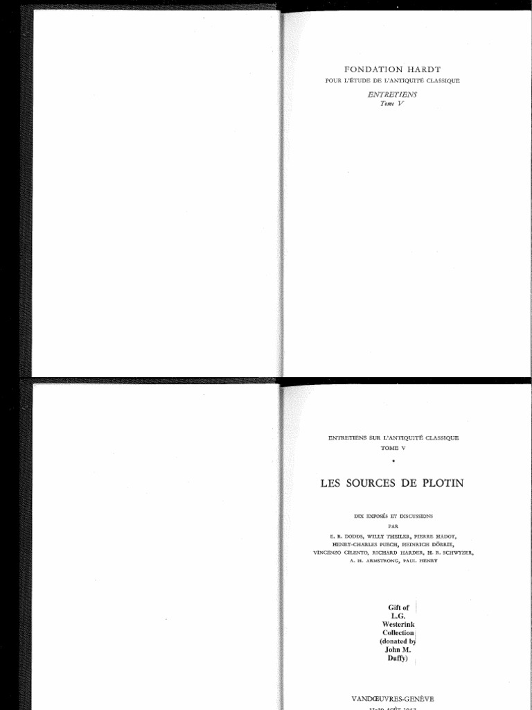 Les Sources de Plotin | PDF