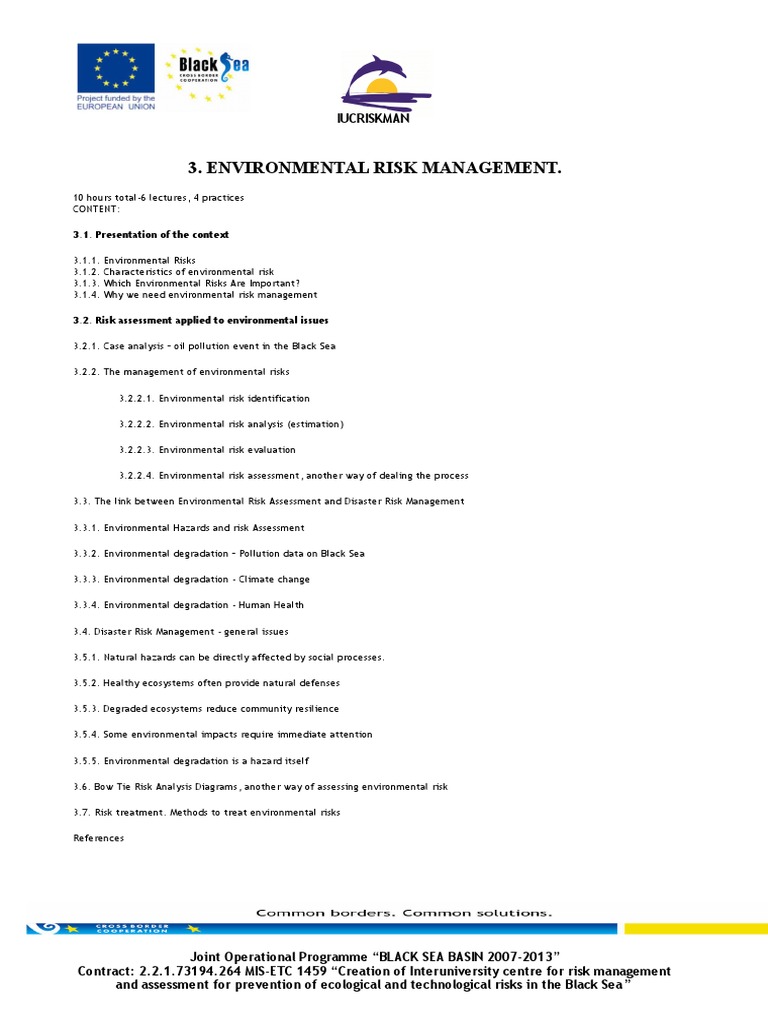 Environmental Risk Aug en | PDF | Hazards | Risk Assessment