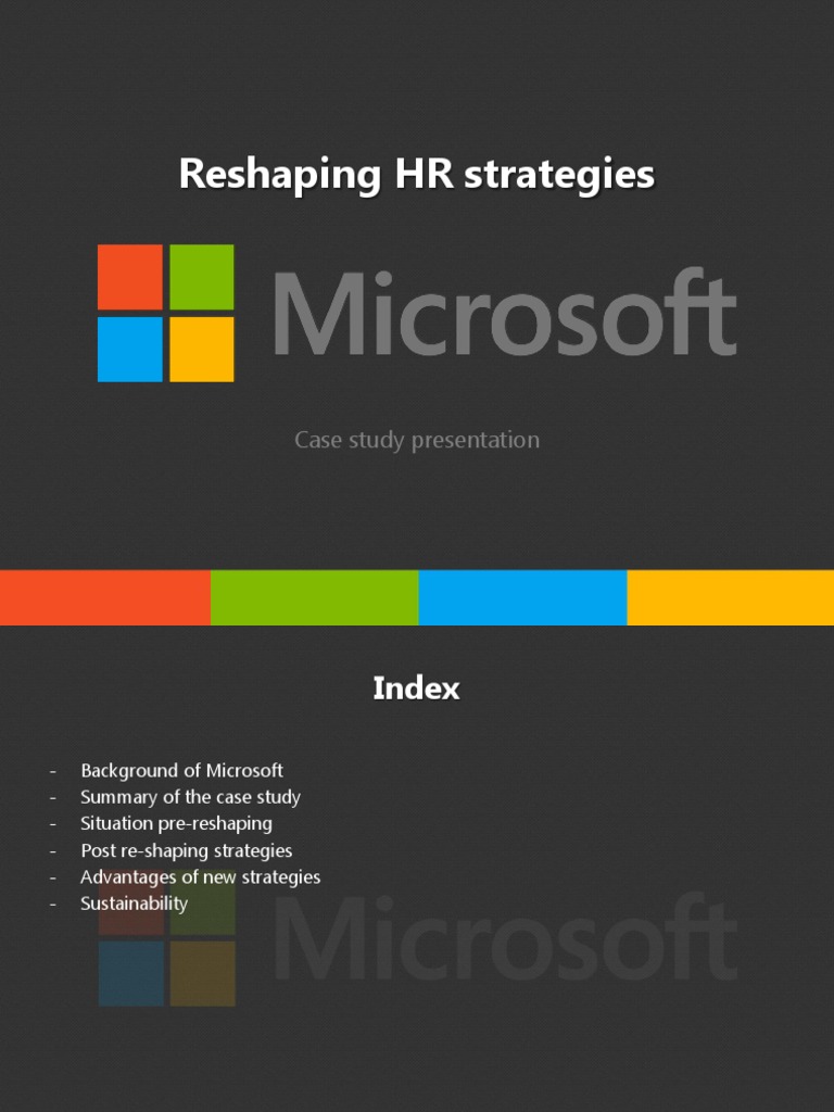 Microsoft HR Strategy Transformation | PDF | Microsoft | Human Resources