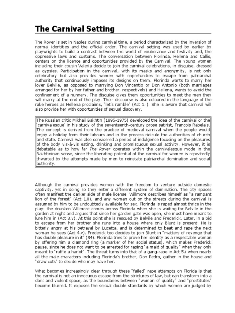 Carnival Setting | PDF