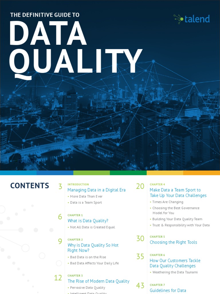 Talend Data Quality Guide | PDF | Data Quality | Machine Learning