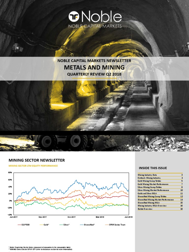 Noble Mining Newsletter Q22018 | PDF | Mining | Stock Market