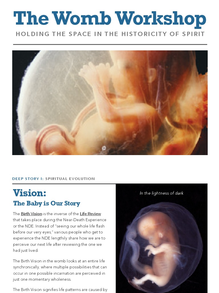 The Womb Workshop: Holding The Space in The Historicity of Spirit | PDF ...
