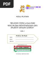 Modul Pembelajaran Scratch Dasar | PDF