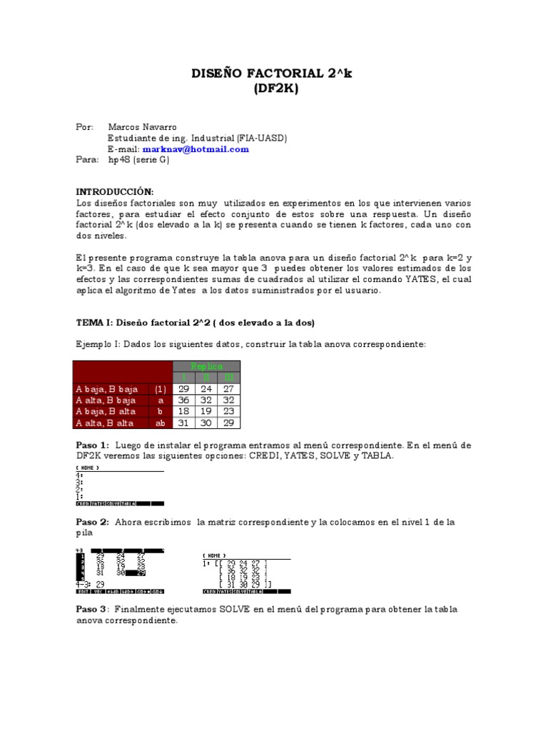 DF2K | PDF | Análisis de variación | Áreas de informática