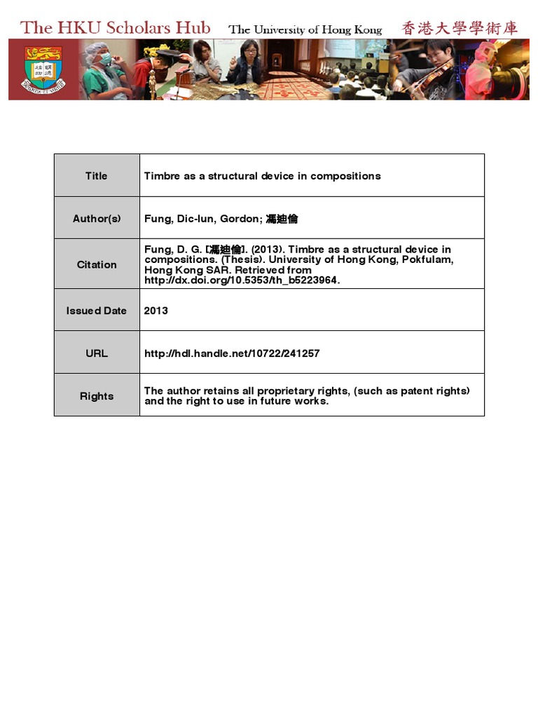 FUNG Gordon Dic-Lun | PDF | Sound | Classical Music