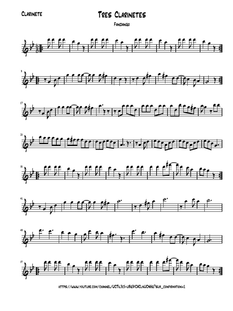 Tres Clarinetes: Clarinete | PDF