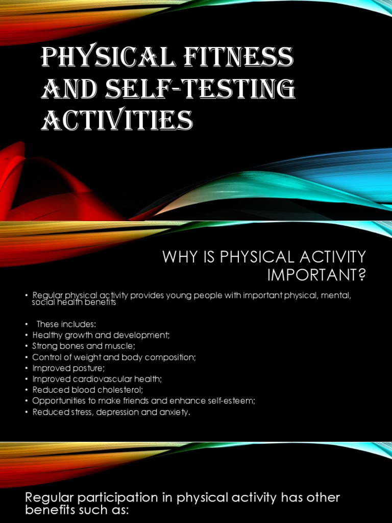 PHYSICAL FITNESS and Self Testing Activities | PDF | Obesity | Body ...