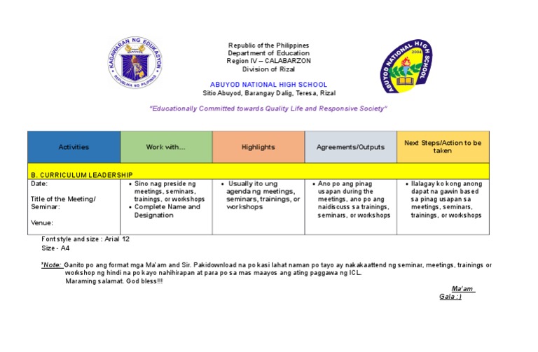 Icl Format | PDF