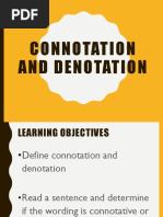Denotative and Connotative Meanings | PDF | Semantics | Communication