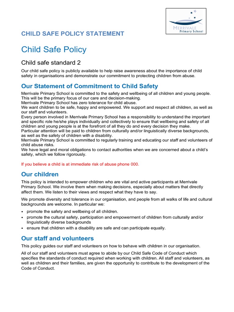 Mps Safety Policy | PDF | Child Abuse | Child Protection