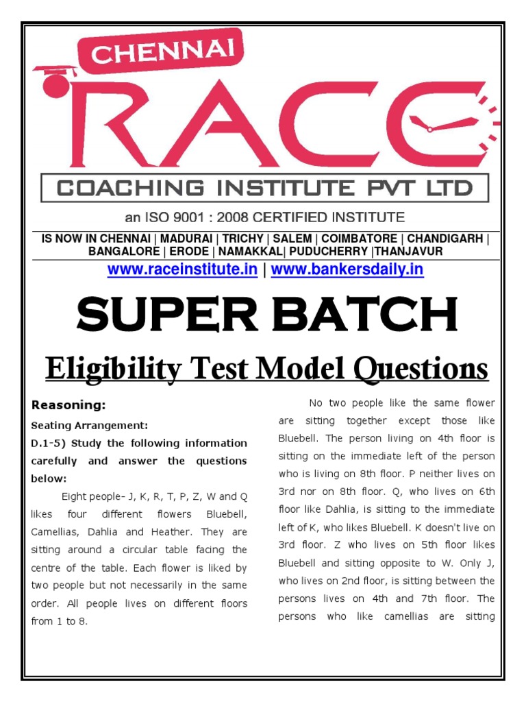Model Question Race PDF | PDF | Htc | Business