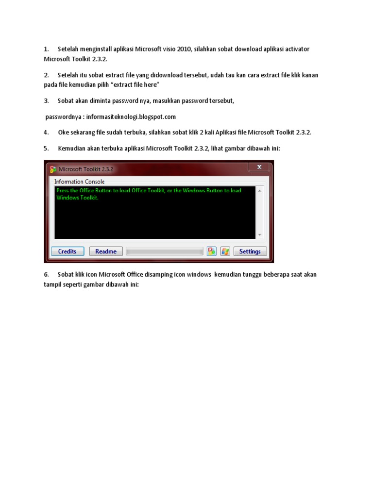Aktivasi Microsoft Office 2010 dengan Toolkit | PDF | Komputer