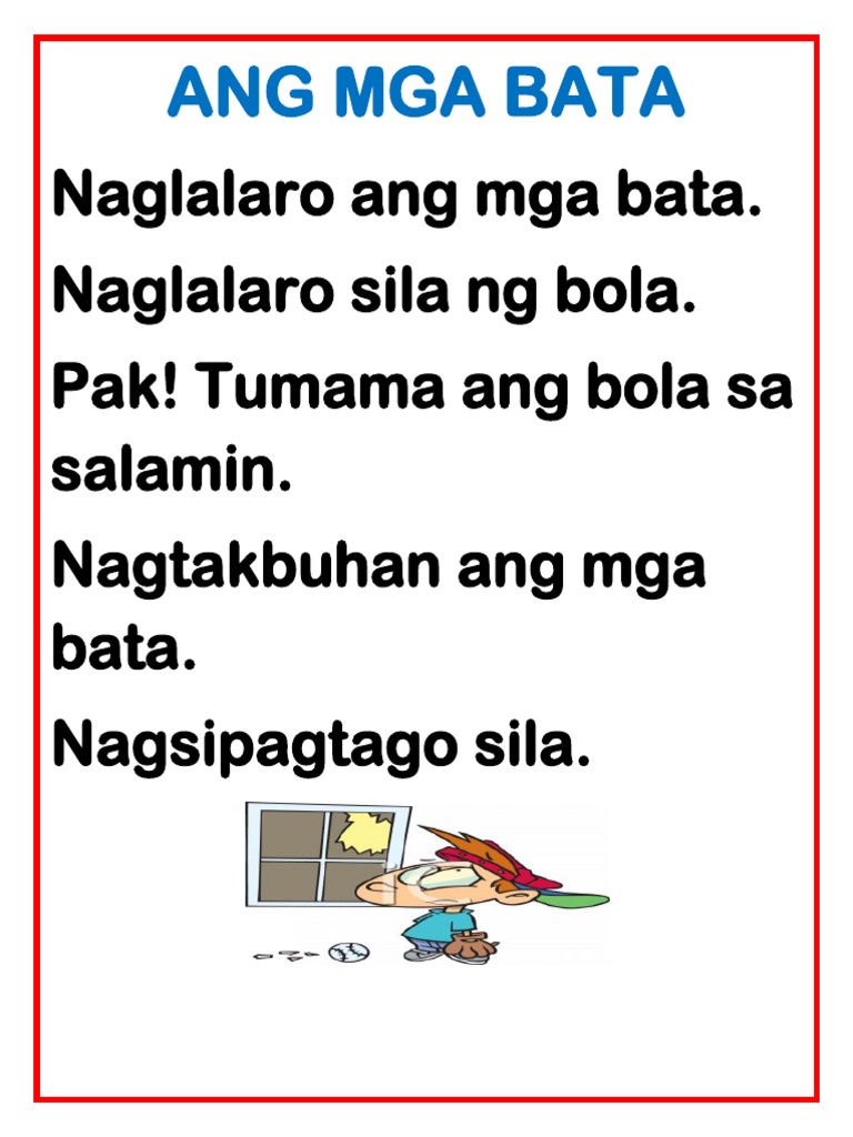 English-Filipino Reading Materials | PDF