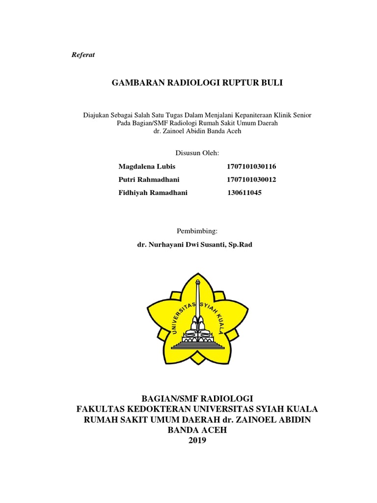 Gambaran Radiologi Ruptur Buli | PDF